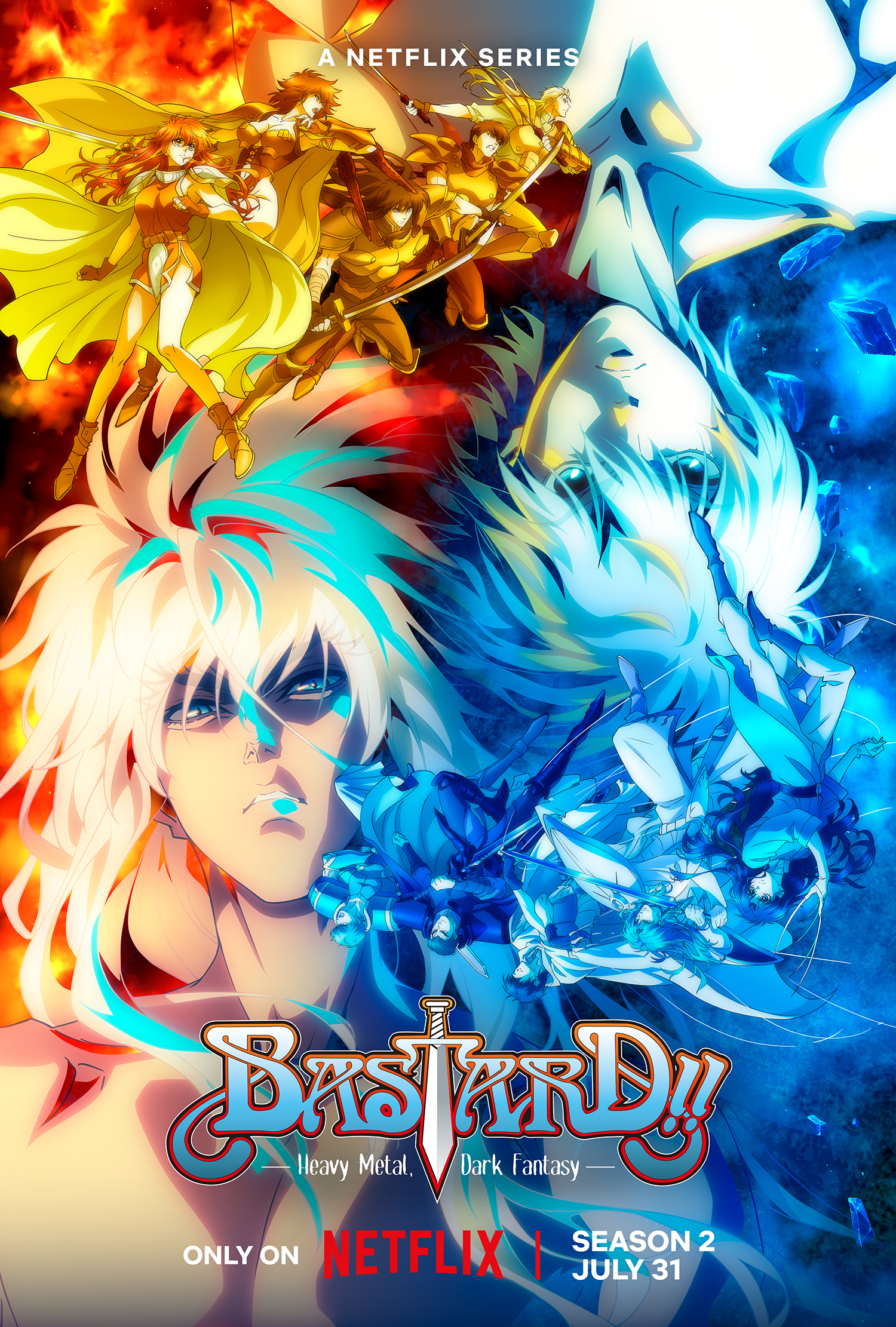 BASTARD!! - Trailer und Key Visual stimmen auf Staffel 2 ein